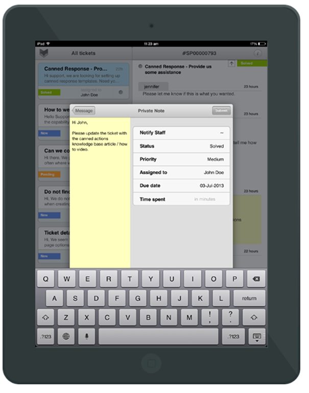 Mobile help desk on iOS and Android | Customer support on the go